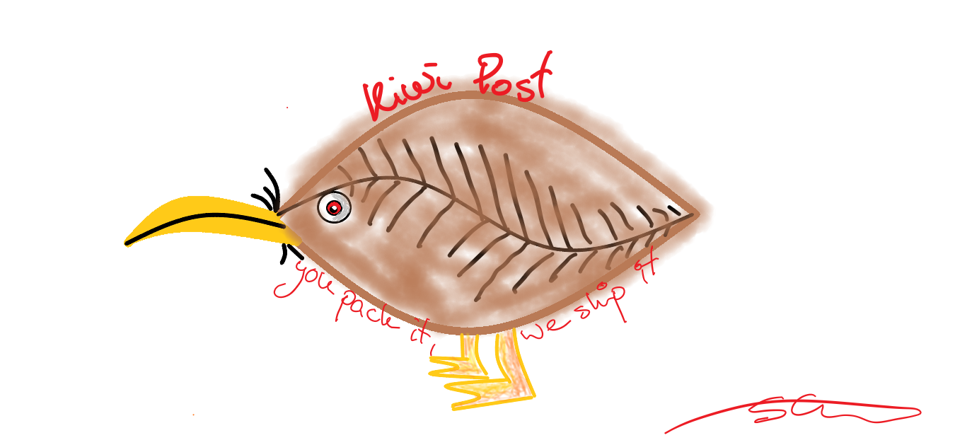 Kiwi post logo by Estralians 🥝 — Estralians